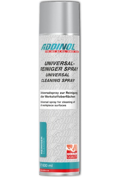Addinol Universal Cleaning ( 600 ml ) - Genel Temizlik Spreyi Addinol Universal Cleaning ( 600 ml ) - Genel Temizlik Spreyi