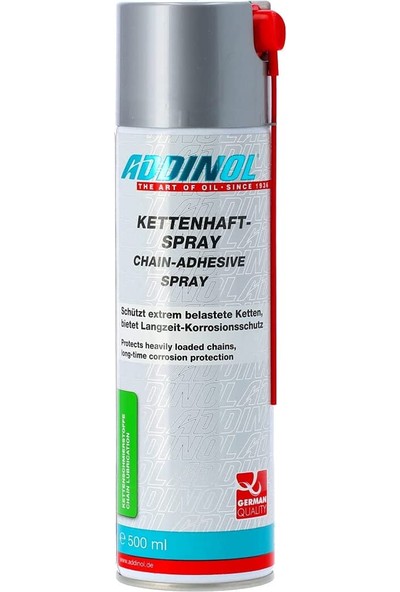 Addinol Chain Adhesive - Motorsiklet Zincir Yağı 500 ml Sprey Addinol Chain Adhesive - Motorsiklet Zincir Yağı 500 ml Sprey