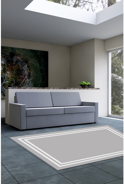 İstanbul Home Evbahar Dijital Baskı Kaymaz Taban (Dot Keçe) Halı