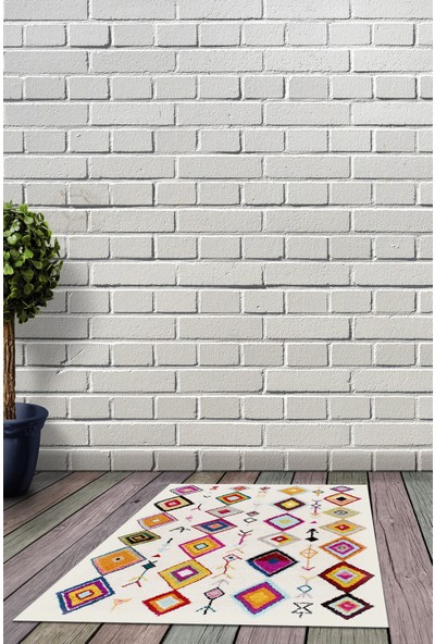 İstanbul Home Evbahar Dijital Baskı Kaymaz Taban (Dot Keçe) Halı