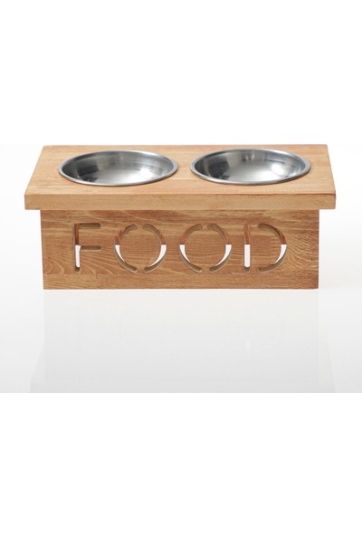 Woodenby Ahşap Tasarım Kedi ve Köpek (Küçük Irk) Mama ve Su Kabı Woodenby Ahşap Tasarım Kedi ve Köpek (Küçük Irk) Mama ve Su Kabı