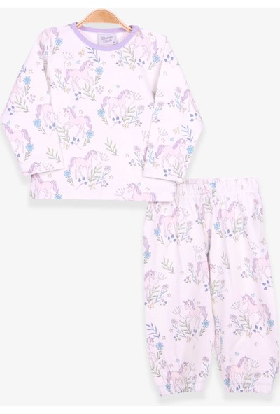 Breeze Kız Bebek Pijama Takımı Unicorn Desenli Ekru (9 Ay-3 Yaş) Breeze Kız Bebek Pijama Takımı Unicorn Desenli Ekru (9 Ay-3 Yaş)