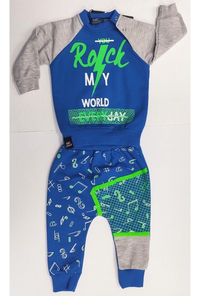 Rock Baskılı Ikili Takım