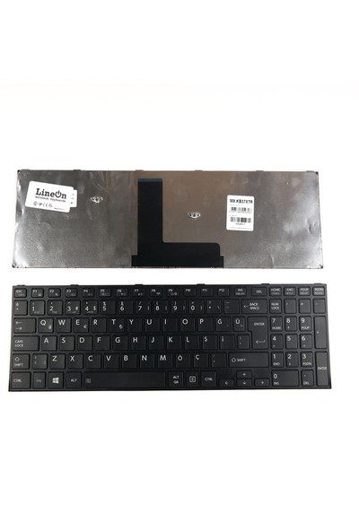 LineOn Toshiba Satellite C50-B-15N C50-B-14D C50D-B-10F Siyah Türkçe Klavye