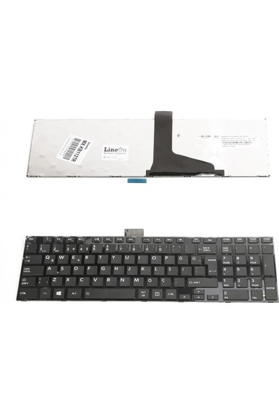 LineOn Toshiba Satellite L850-15L Klavye Tuş Takımı Çıtalı Siyah LineOn Toshiba Satellite L850-15L Klavye Tuş Takımı Çıtalı Siyah