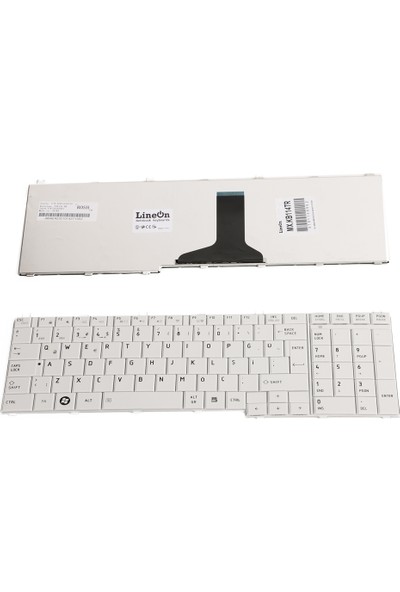 LineOn Toshiba Satellite L750-1PC Notebook Klavye Beyaz LineOn Toshiba Satellite L750-1PC Notebook Klavye Beyaz