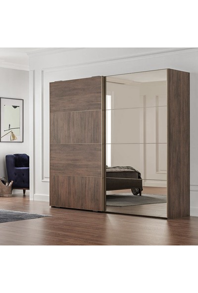 Doğtaş Gold Aynalı Sürgü Kapaklı Dolap