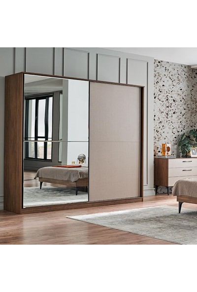 Doğtaş Nova 2 Kapaklı Sürgülü Dolap 210 cm