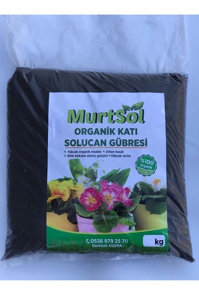 Murtsol %100 Organik Katı Solucan Gübresi 1 kg Kokusuz