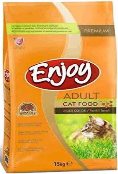 Enjoy Cat Food Tavuklu Yetişkin Kedi Maması Gurme RENKLI15 kg Enjoy Cat Food Tavuklu Yetişkin Kedi Maması Gurme RENKLI15 kg