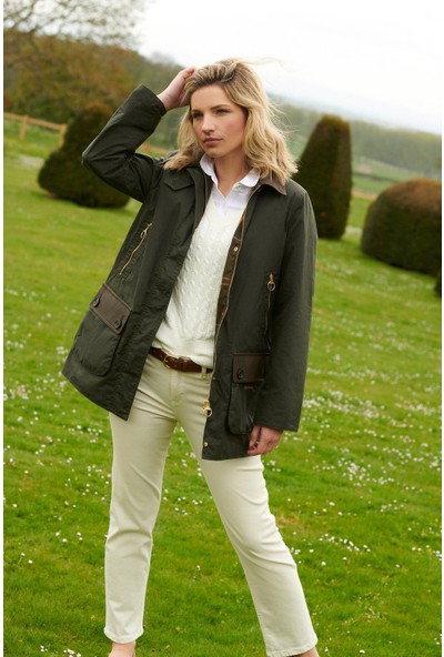 Barbour Buscot Yağlı Ceket OL51 Archive Olive/classic