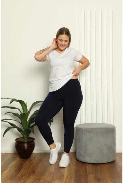 Akbeniz Penye Büyük Beden Tayt 5898