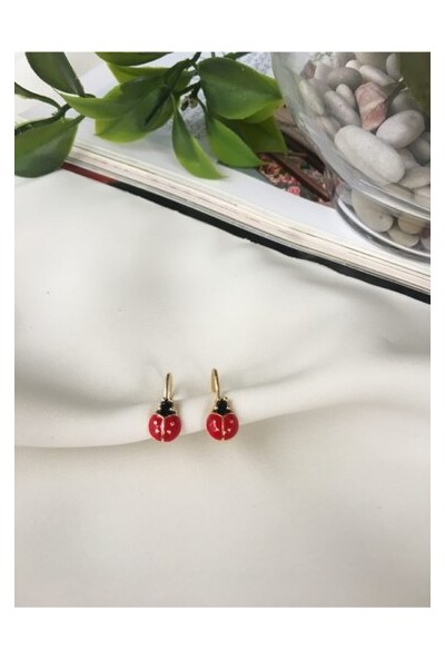 Uğurböceği Küpe Klips