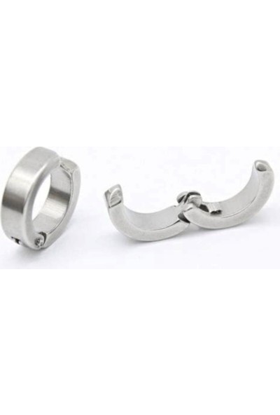 Sıkıştırmalı Deliksiz Kulaklar Için Çelik Küpe Erkek-Kadın Unisex Küpe Sıkıştırmalı Deliksiz Kulaklar Için Çelik Küpe Erkek-Kadın Unisex Küpe