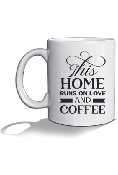 Tisho This Home Run On Love And Coffee Beyaz Kupa Bardak Tisho This Home Run On Love And Coffee Beyaz Kupa Bardak