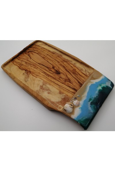 Gaia Store Zeytin Ağacı Epoksi Kaplama Sunum Tabağı No.6 Gaia Store Zeytin Ağacı Epoksi Kaplama Sunum Tabağı No.6