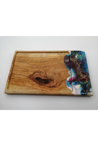 Gaia Store Zeytin Ağacı Epoksi Kaplama Sunum Tabağı No.8 Gaia Store Zeytin Ağacı Epoksi Kaplama Sunum Tabağı No.8