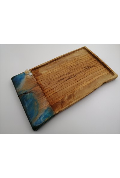 Gaia Store Zeytin Ağacı Epoksi Kaplama Sunum Tabağı No.15 Gaia Store Zeytin Ağacı Epoksi Kaplama Sunum Tabağı No.15