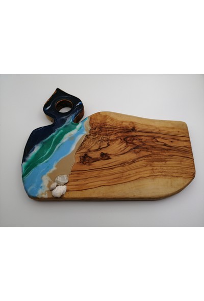 Gaia Store Zeytin Ağacı Epoksi Kaplama Peynir Tabağı No.05 Gaia Store Zeytin Ağacı Epoksi Kaplama Peynir Tabağı No.05