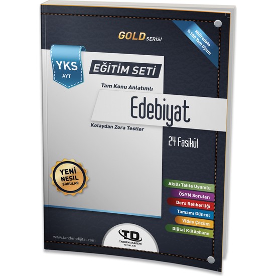 Tandem AYT Edebiyat Gold Serisi Eğitim Seti Kitabı ve Fiyatı