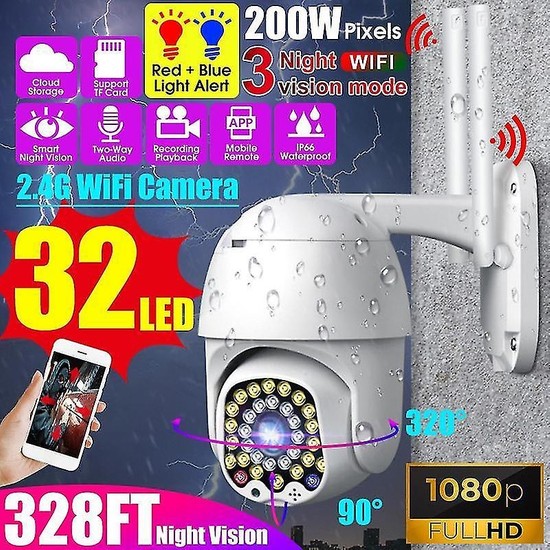 BDZ Mall 32 Işık Topu Makinesi Kablosuz Wıfı Ip Kamera Ses Fiyatı