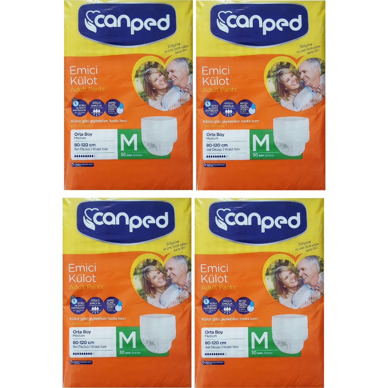 Canped Emici Külot 120 Adet Orta Medium Hasta Bezi Fiyatı