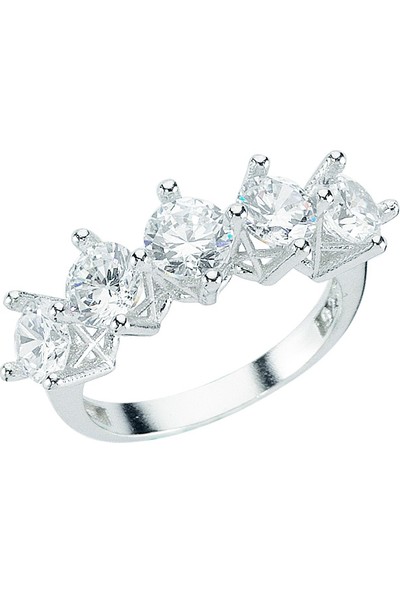 Glorria Gümüş Beştaş Yüzük