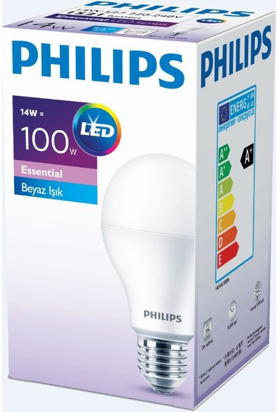 Philips Essential Led Ampul 14-100W Beyaz Renk E27 Philips Essential Led Ampul 14-100W Beyaz Renk E27