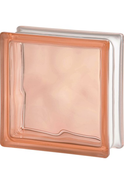 Cam Tuğla Pink Vave 190x190x80mm