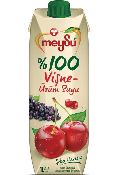 Meysu %100 Vişne-Üzüm Suyu 1 Lt