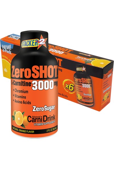 Zeroshot Orange 3000 mg (60 ml x 6)