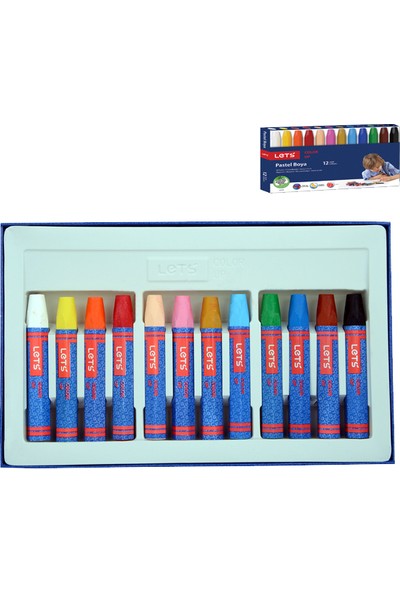 Lets Pastel Boya 12 Renk L-6120 Lets Pastel Boya 12 Renk L-6120