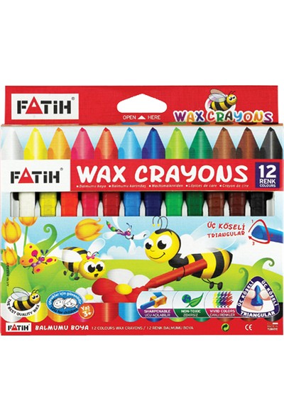 Fatih Mum Boya 12 Renk Jumbo Crayon Fatih Mum Boya 12 Renk Jumbo Crayon