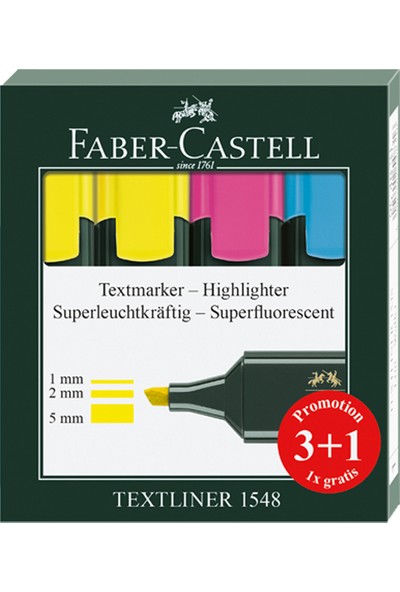 Faber-Castell Fosforlu Kalem 3+1 1548