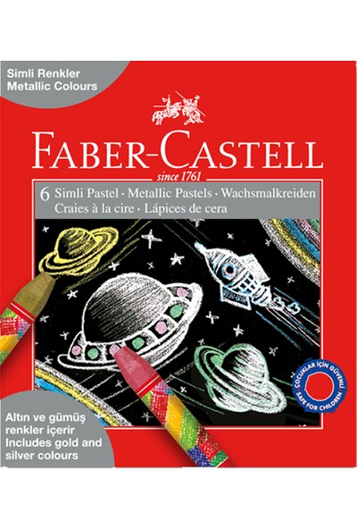 Faber Pastel Boya 6 Renk Simli Faber Pastel Boya 6 Renk Simli