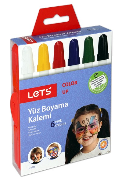 Lets Yüz Boyama Kalemi 6 Renk