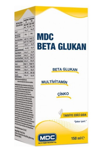 Mdc Beta Glukan Multivitamin Çinko 150 Ml