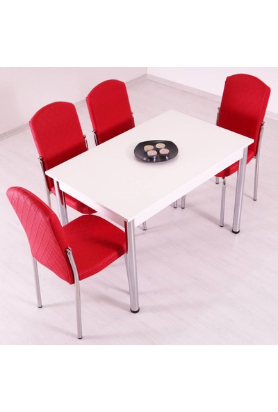 Evform Platin Mutfak Masası Takımı Masa Sandalye Seti Yemek Takim Evform Platin Mutfak Masası Takımı Masa Sandalye Seti Yemek Takim