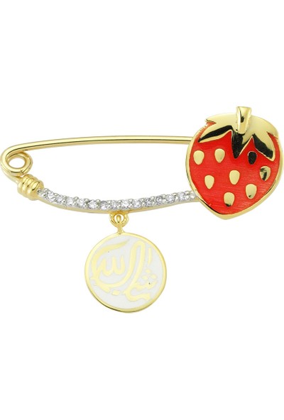 Altınbaş Kids Pırlanta Fantezi Çilek İğne Vl037-8K