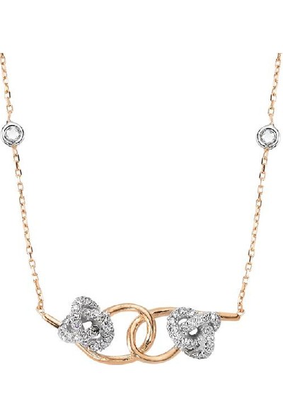 Altınbaş Pırlanta Aşk Tutulması Fantazi Kolye Eso093