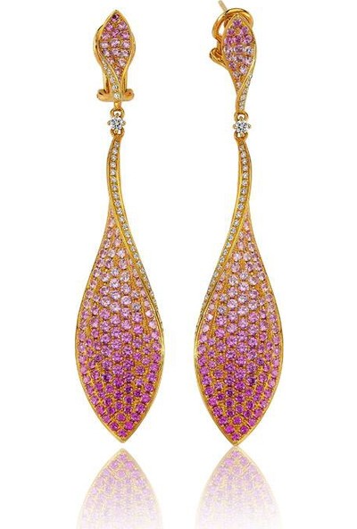 Altınbaş Pırlanta Safir Küpe Je082Ps