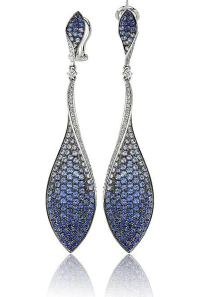 Altınbaş Pırlanta Safir Küpe Je082S