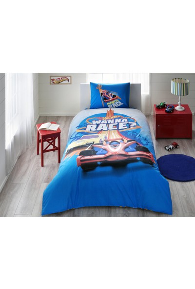 Taç Lisanslı Tek Kişilik Nevresm Takımı Minnie Hotwheels Race Taç Lisanslı Tek Kişilik Nevresm Takımı Minnie Hotwheels Race