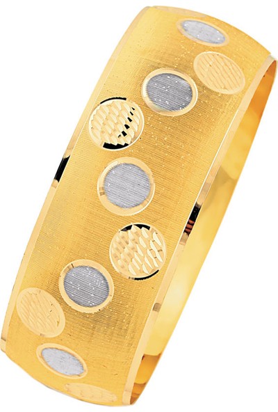 Bilezikhane 14 Ayar Altın Mega Bilezik 25 Gram Çift Renk Bilezikhane 14 Ayar Altın Mega Bilezik 25 Gram Çift Renk