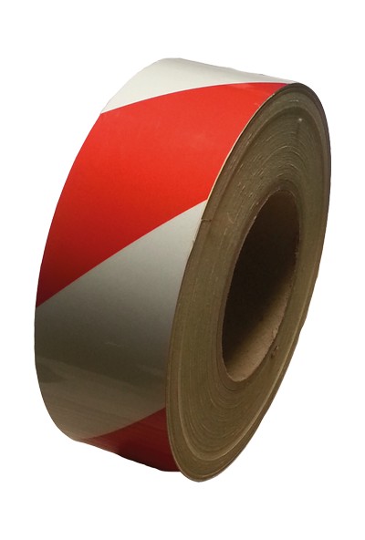 Reflektif Bant (Kırmızı-Beyaz) (5 Cm X 46 Mt)