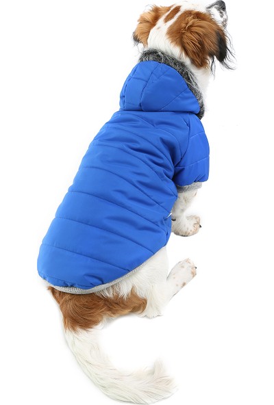 Dogi & Dog Mavi Puf Köpek Montu