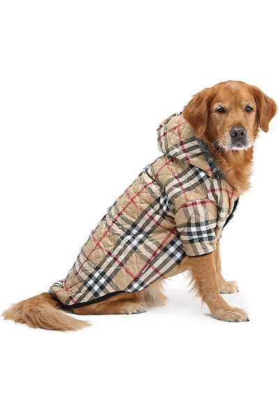 Dogi & Dog Ekoseli Puf Köpek Montu