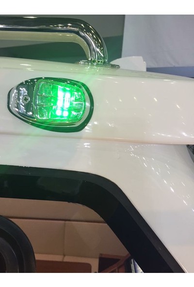 Sl10 Led'Li İskele - Sancak Seyir Feneri - Kromaj Renk 12V Sl10 Led'Li İskele - Sancak Seyir Feneri - Kromaj Renk 12V