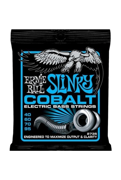 Ernie Ball P02735 Cobalt Extra Slinky Bas Gitar Teli - Ernie Ball P02735 Cobalt Extra Slinky Bas Gitar Teli -