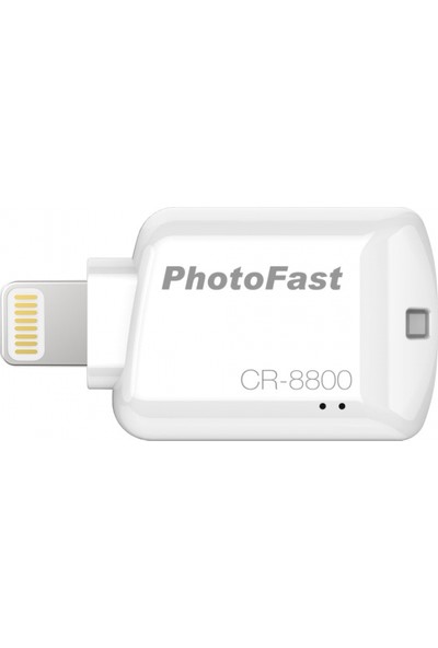 PhotoFast CR-8800 iOS MicroSD Beyaz Kart Okuyucu BPF-CR8800W PhotoFast CR-8800 iOS MicroSD Beyaz Kart Okuyucu BPF-CR8800W